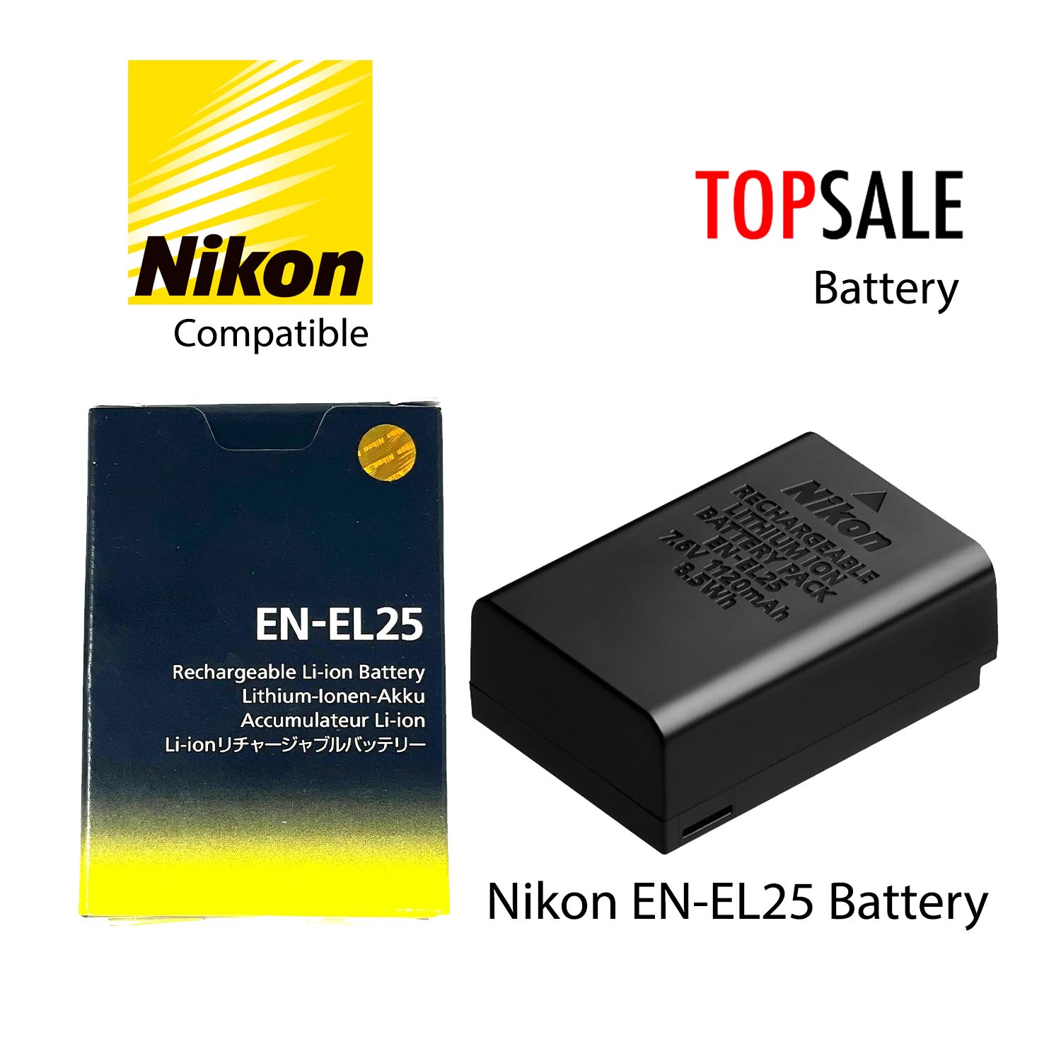 Nikon EN-EL25 Battery - Mega City