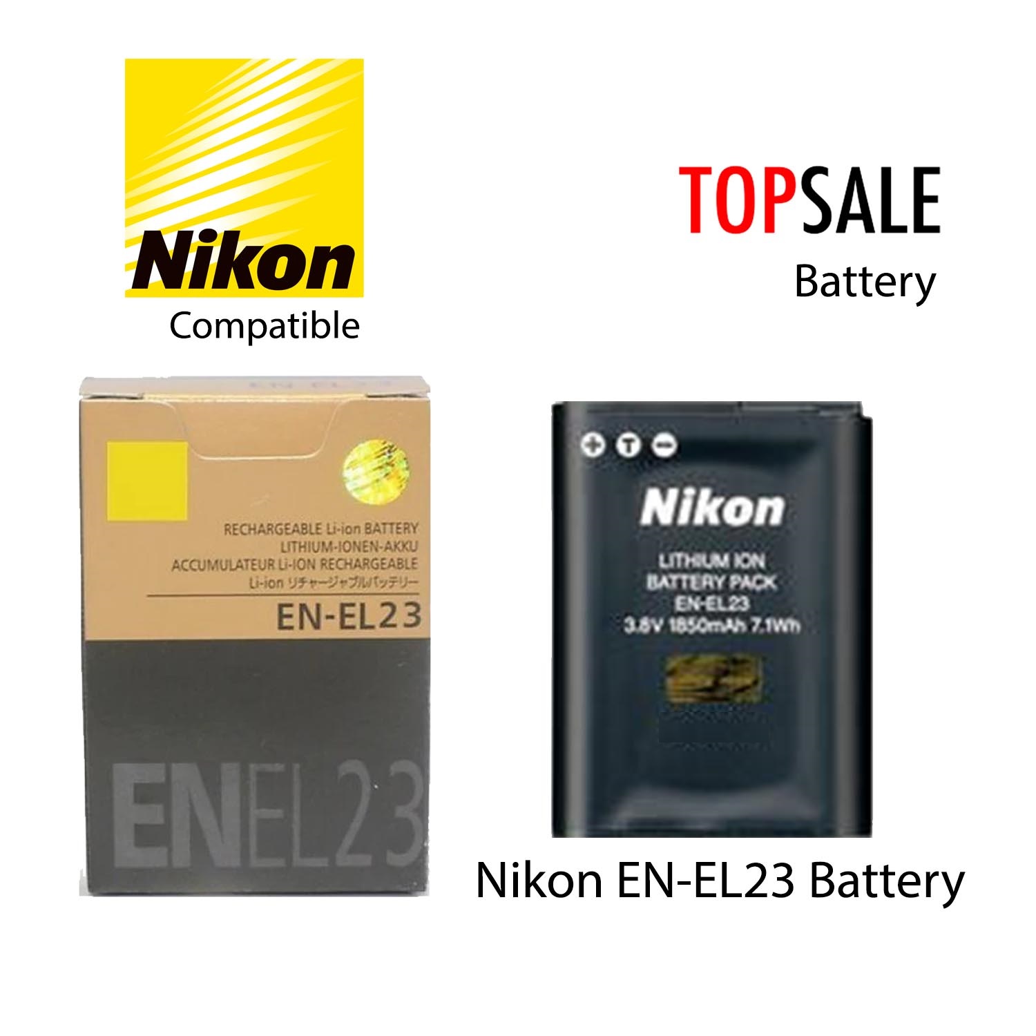 Nikon EN-EL23 Battery - Mega City