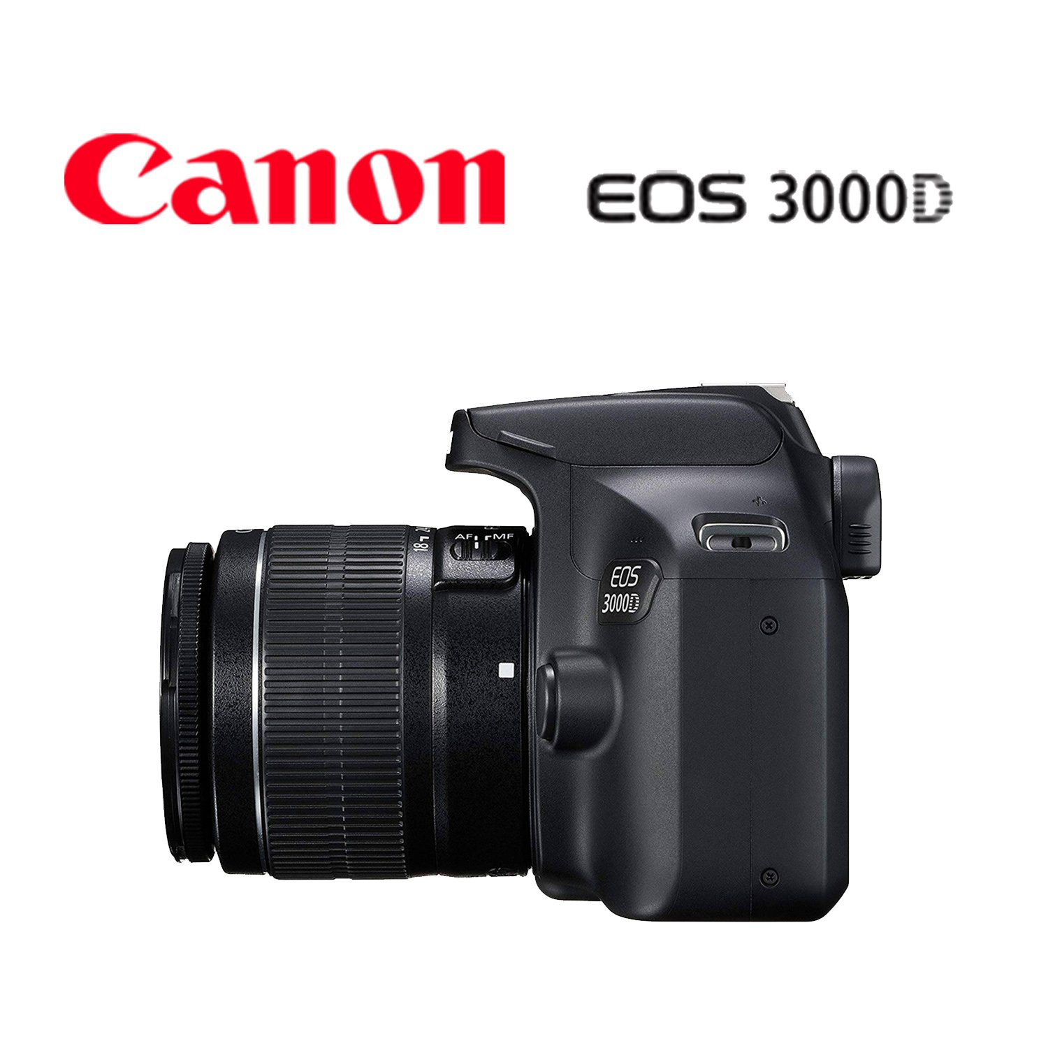 Canon EOS 3000D DSLR Camera Kit lens + Card + Bag + Hood + Protector ...