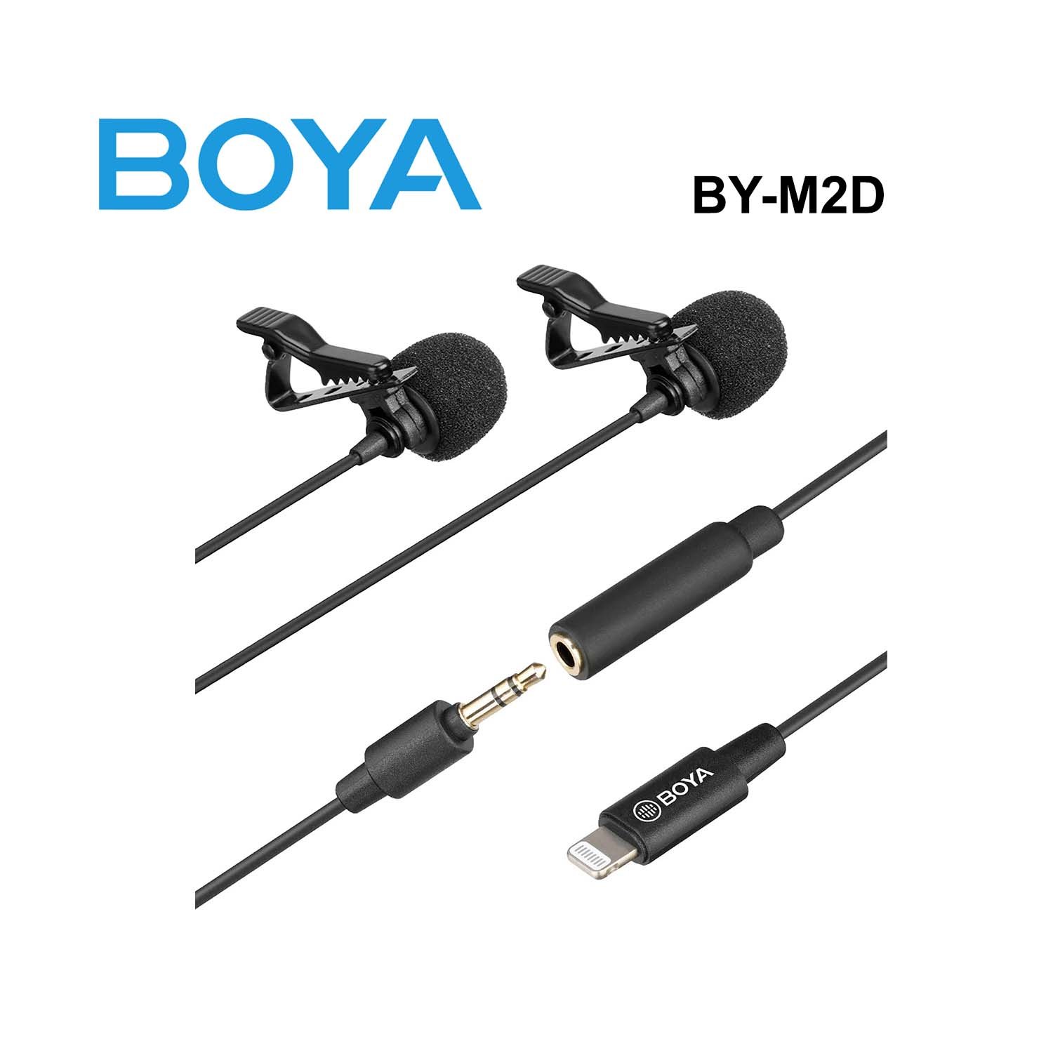Boya BY-M2D Digital Dual Lavalier Microphones for iOS devices - Mega City