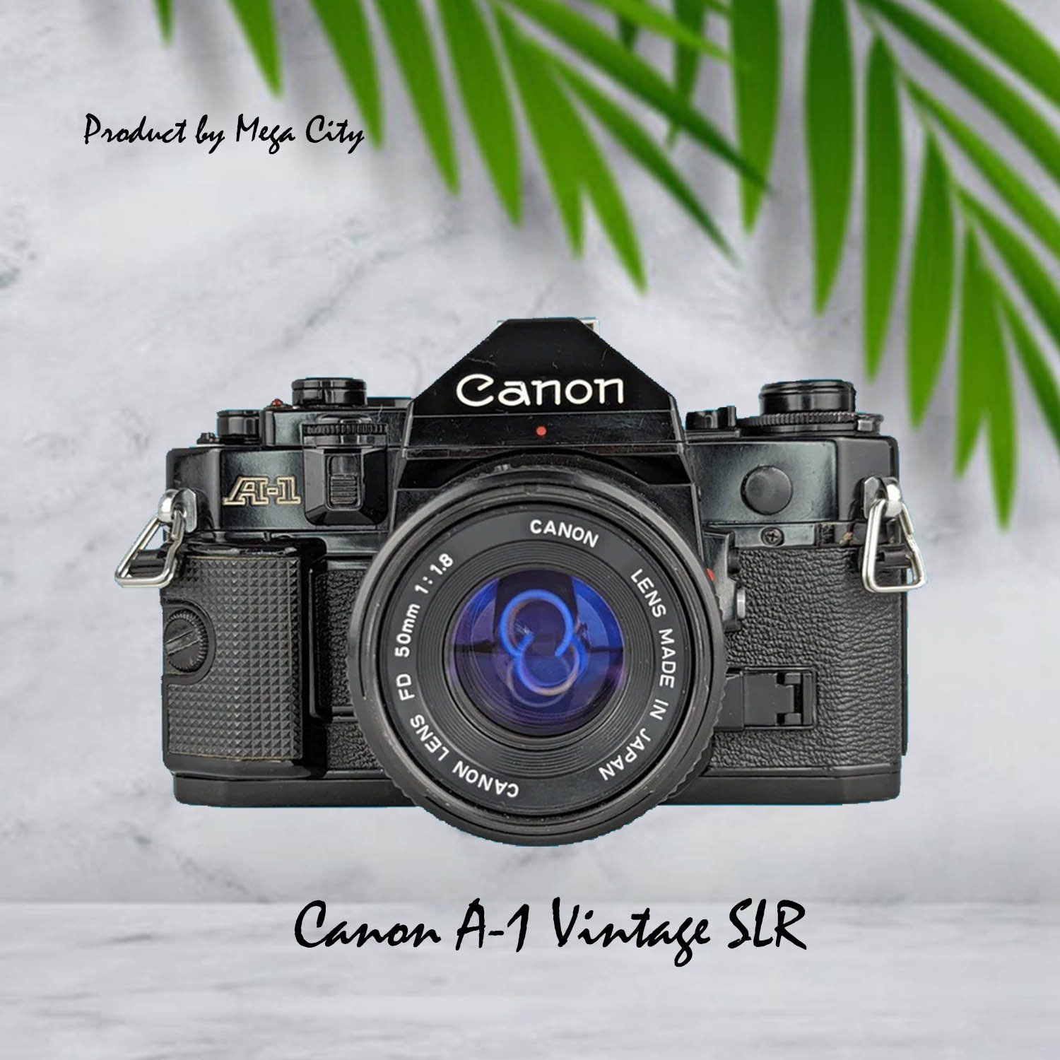 Canon A-1 Vintage SLR 35mm Film Camera with f/1.8 50mm Prime Lens ...