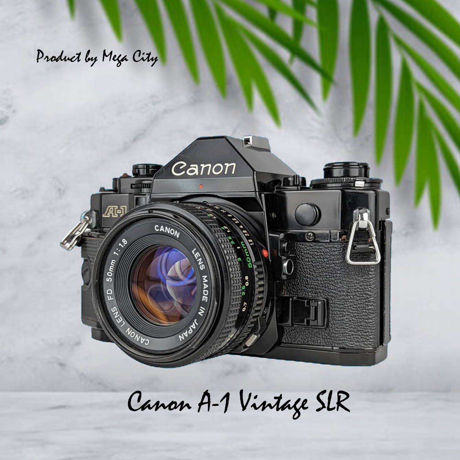 Canon A-1 Vintage SLR 35mm Film Camera with f/1.8 50mm Prime Lens ...