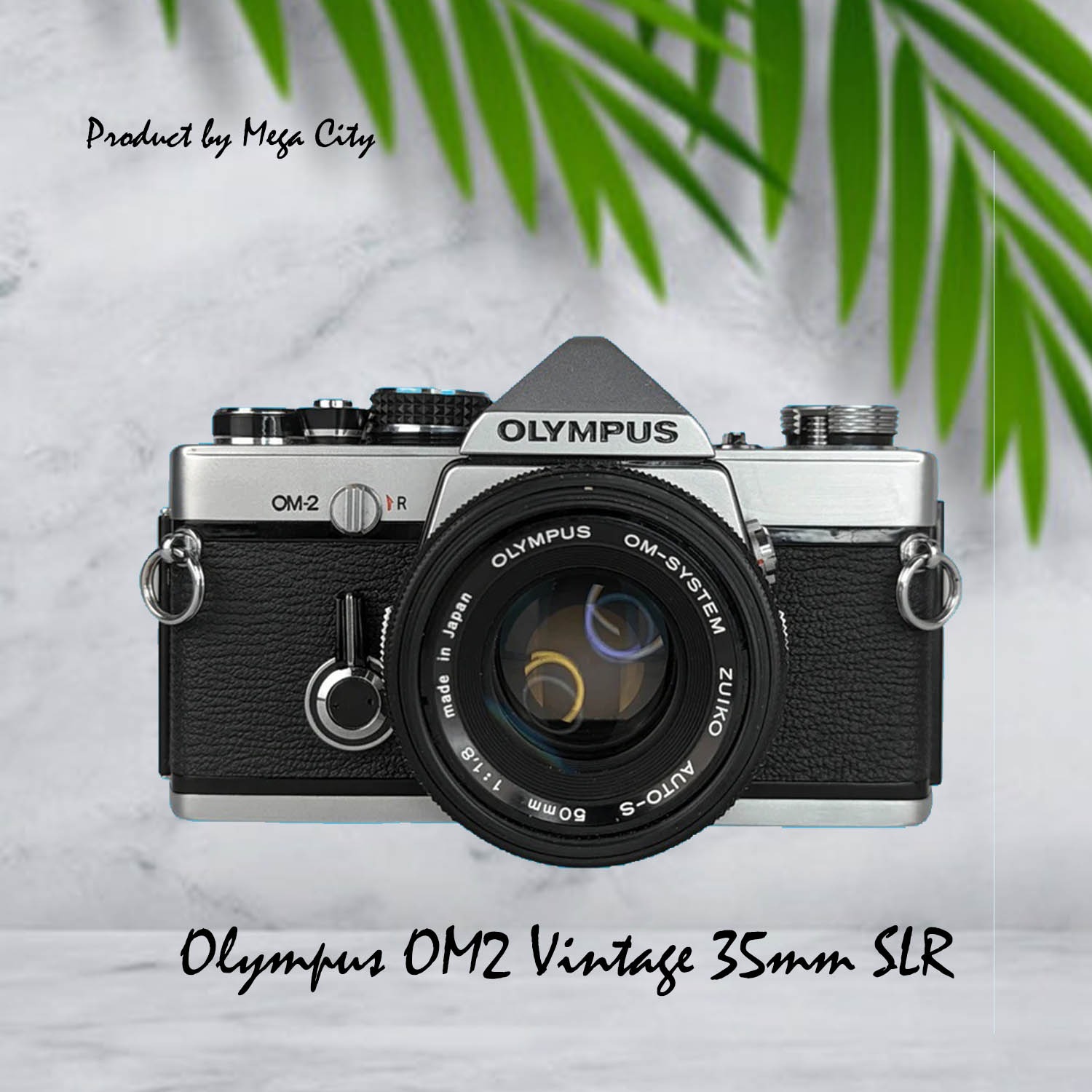 Olympus OM2 Vintage Film Camera with 50mm f/1.4 Prime Lens - Mega City
