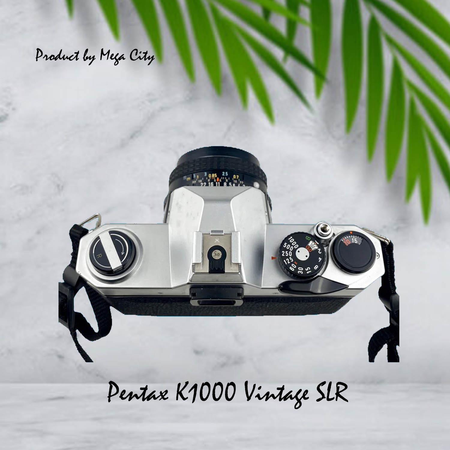 Pentax K1000 Vintage SLR 35mm Film Camera with Pentax f/2 50mm Prime Lens - Mega City